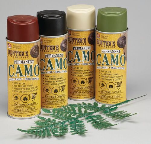 Hunters Specialties Camo Spray Paint Kit with Leaf Stencil