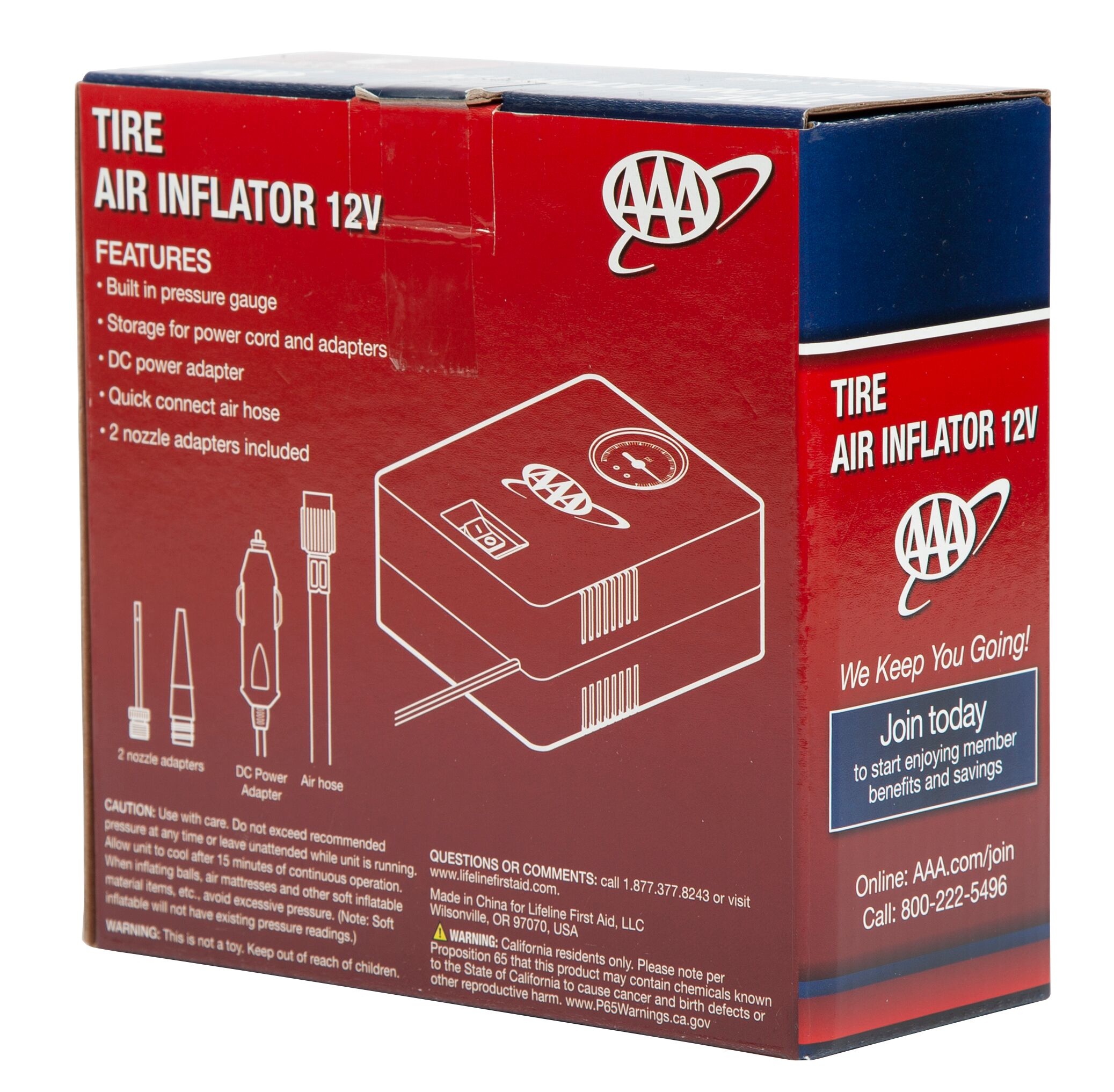 Lifeline 12 Volt DC AAA Mini Air Compressor