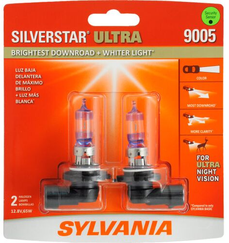 Sylvania 9005 SilverStar Ultra Halogen Headlight Bulb - 2 Pack