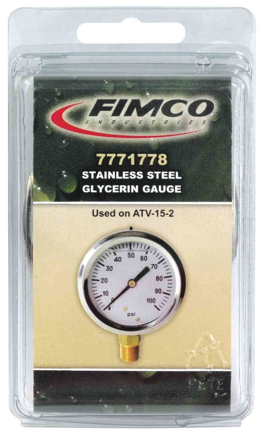 Fimco 100 LB Pressure Glycrin Fill Gauge