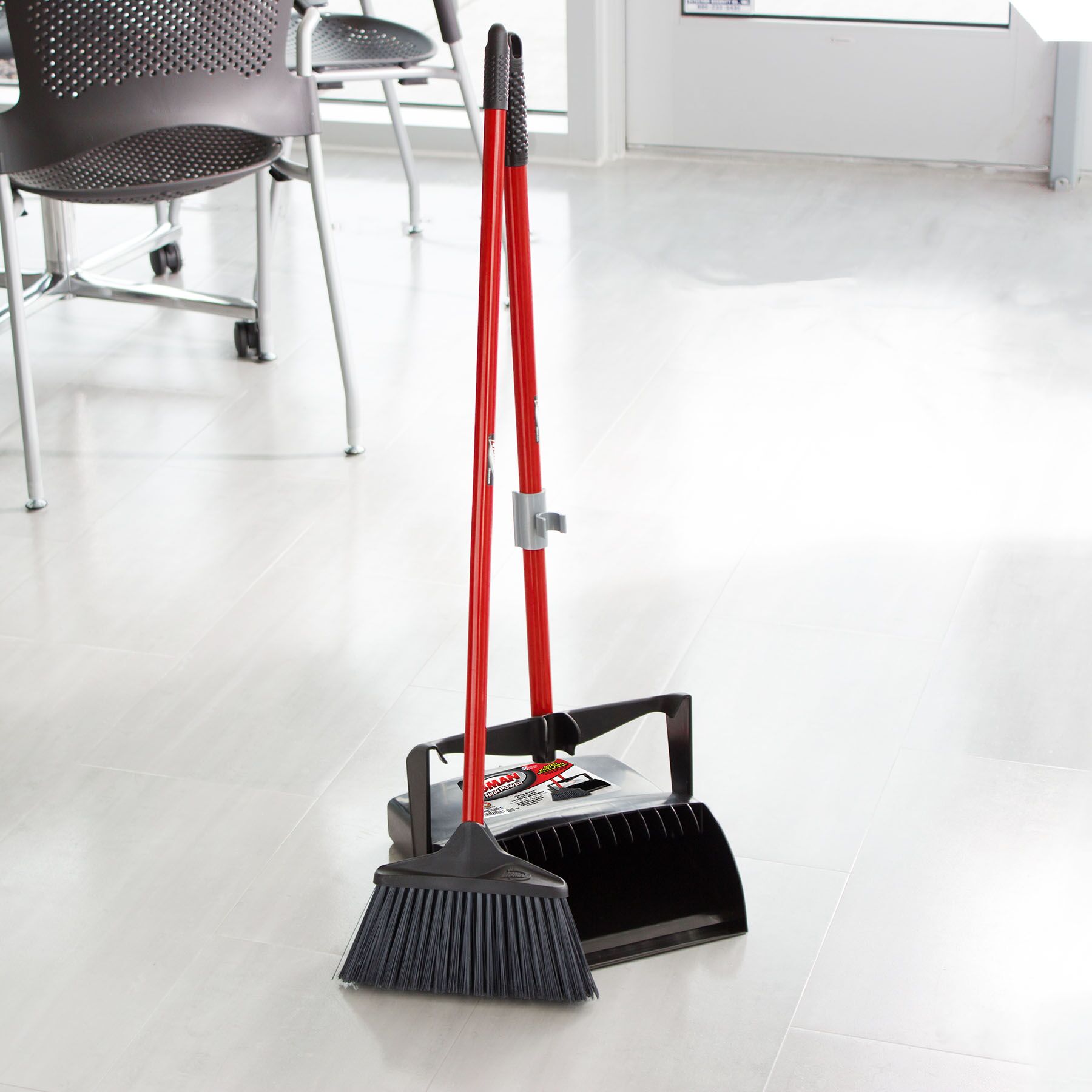 Libman Lobby Dust Pan and Broom Set