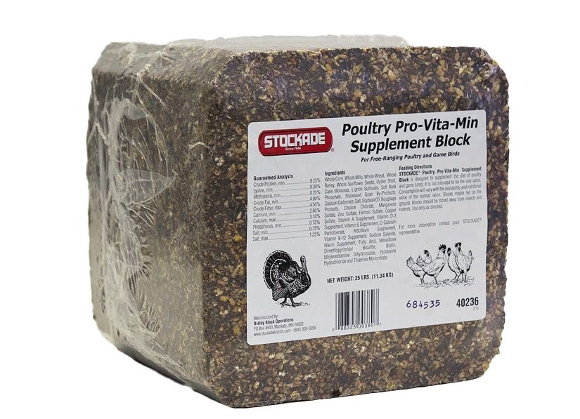 Stockade Poultry Pro-Vita-Min Supplement Block - 25 lb