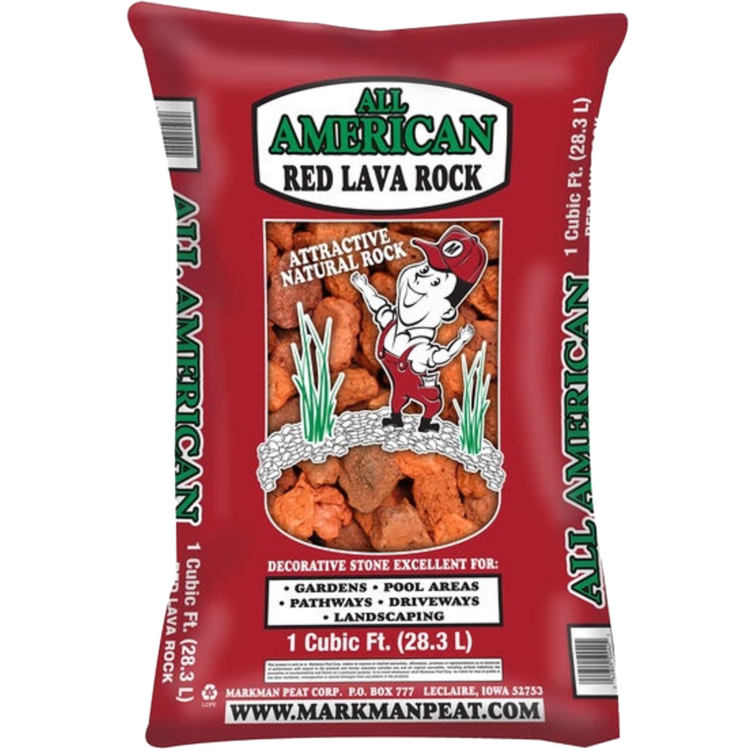 New Plant Life Red Lava Rock 1 Cu Ft