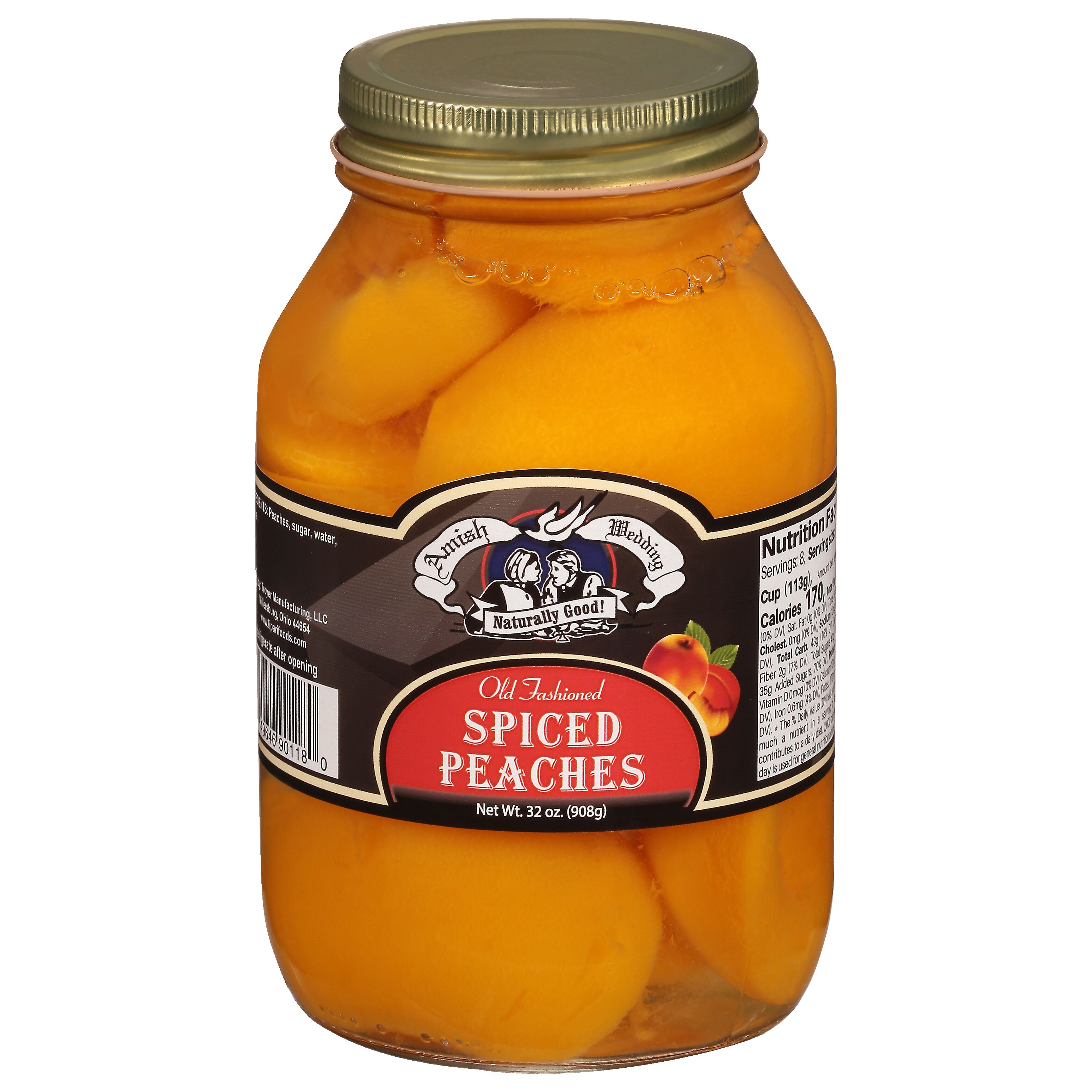 Amish Wedding Old Fashioned Spiced Peaches - Quart