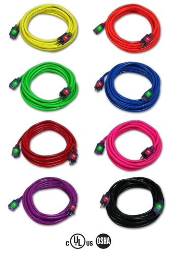 Century Wire & Cable Pro Glo Extension Cord With Continuous Current ...