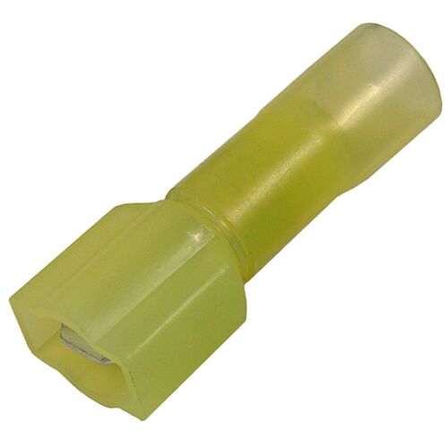 PICO 10-12 Gauge 1/4" Stud Spade with Shrink Sleeve Male Wiring Connector