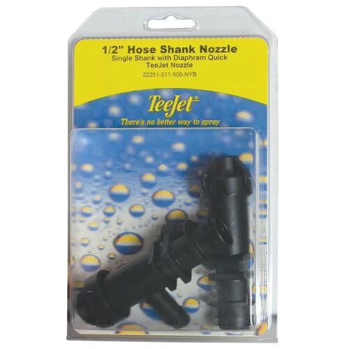 Teejet 1/2" Hose Single Shank Nozzle with Diaphragm Nozzle