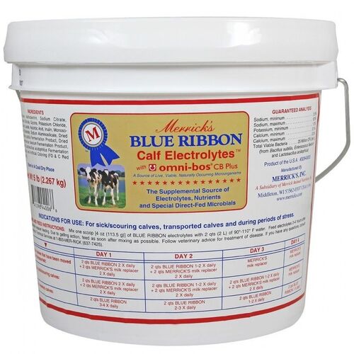 Merricks Blue Ribbon Calf Electrolyte Powder - 5 lb