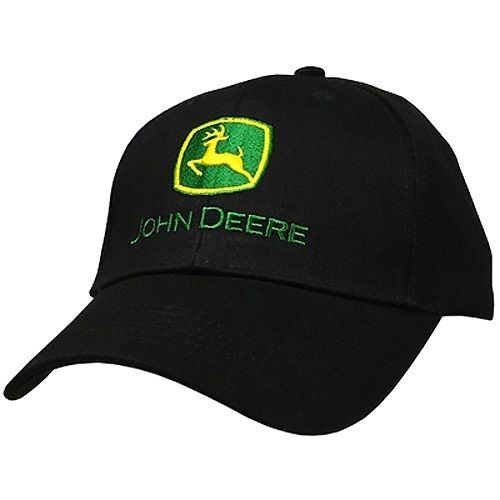 John Deere Men's Basic John Deere Logo Cap Black