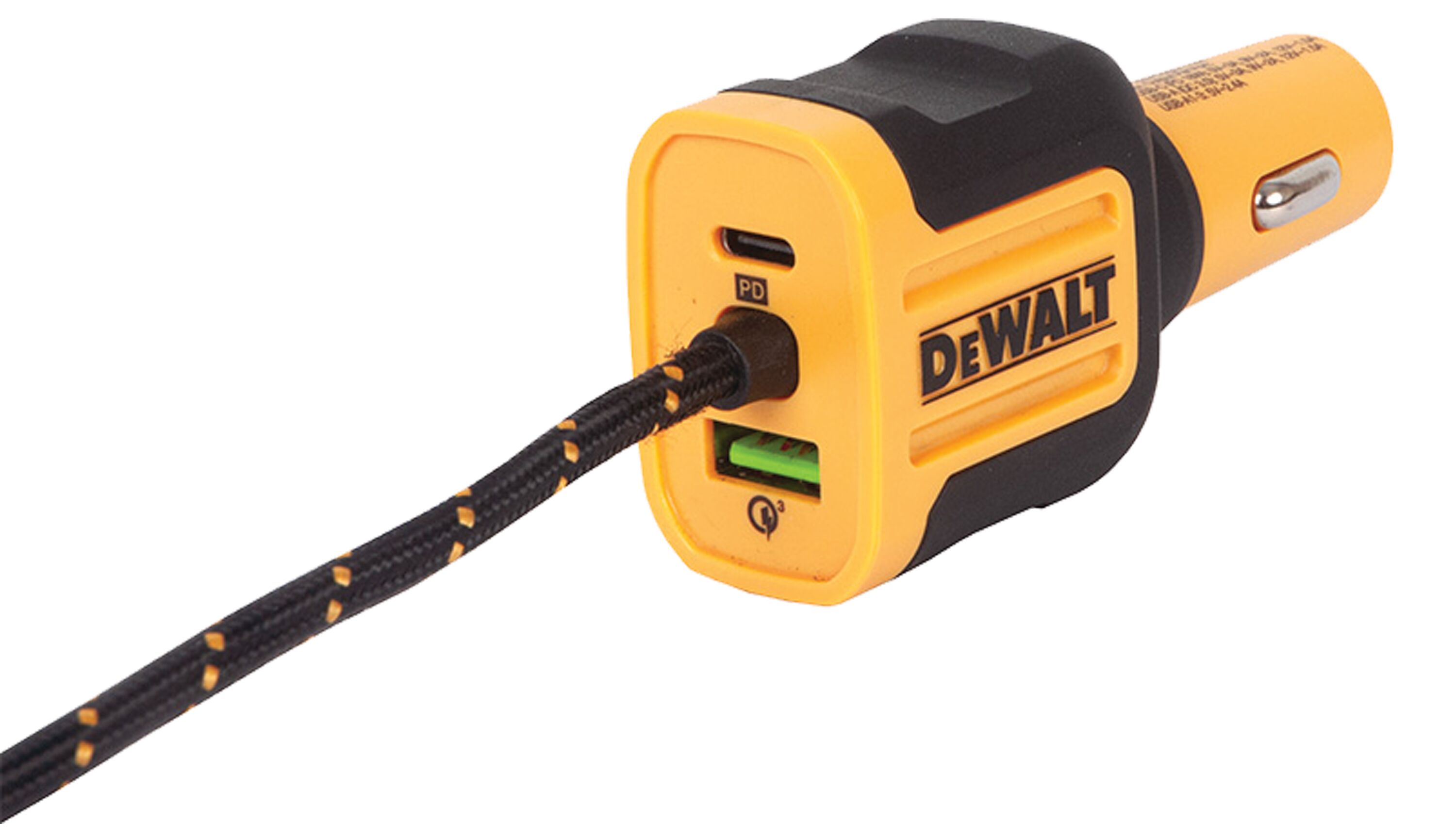 Dewalt 5-Port Front and Back Seat Mobile USB PD Charger